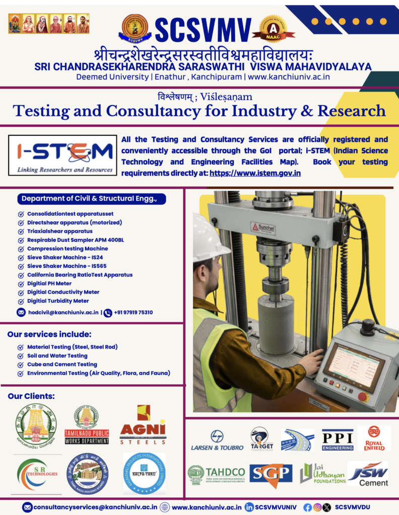 Consultancy Services - Civil - SCSVMV Deemed to be University